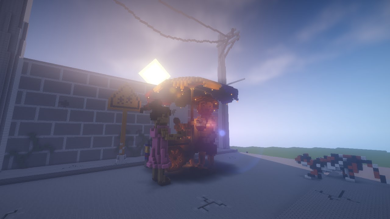 Minecraft: Organic Build "Ice Cream Vendor"| 02 | [Cinematic Video ...