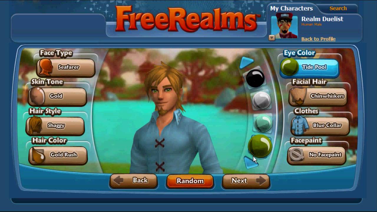 =FR= Free Realms Character Creation - YouTube