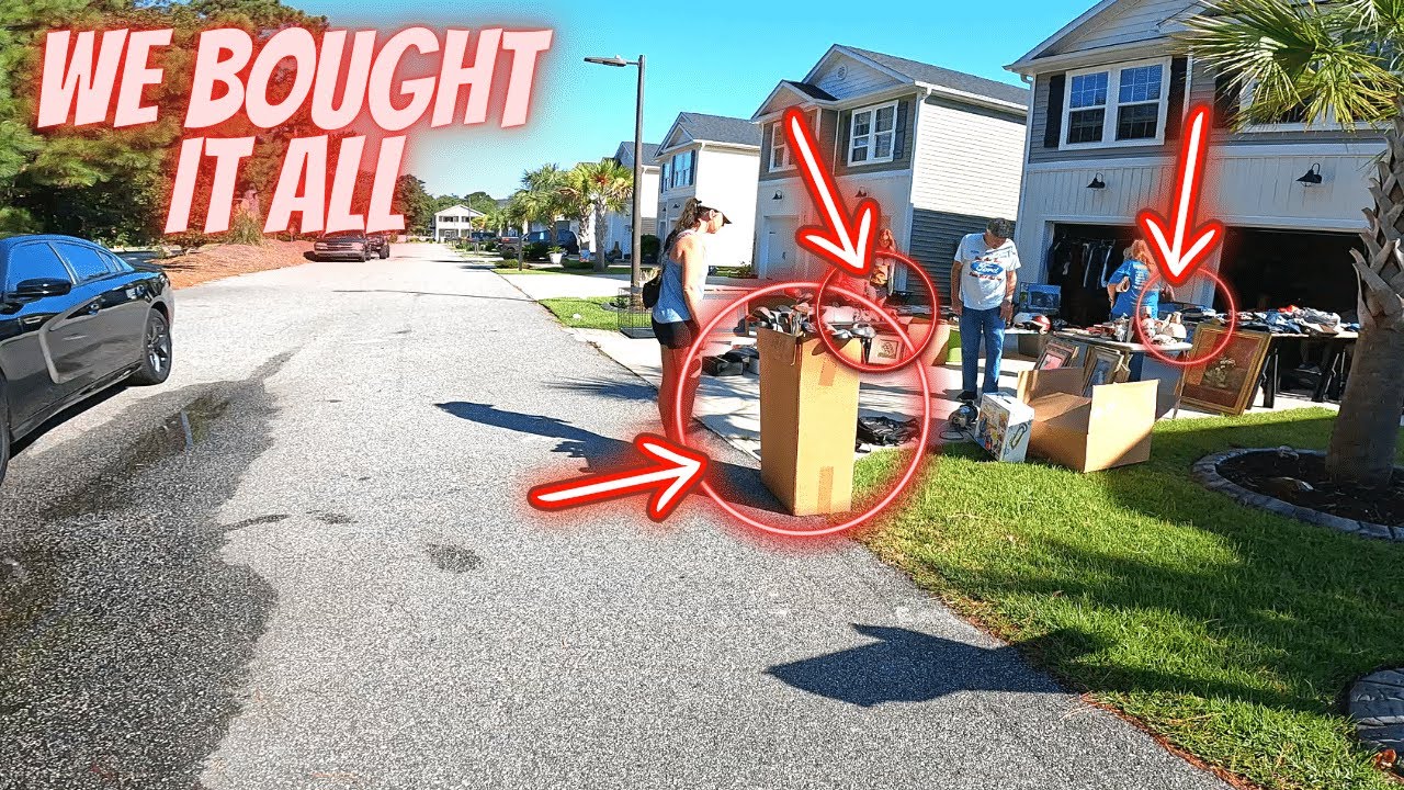 One Yard Sale 100 items bought! - We cleaned them out - YouTube