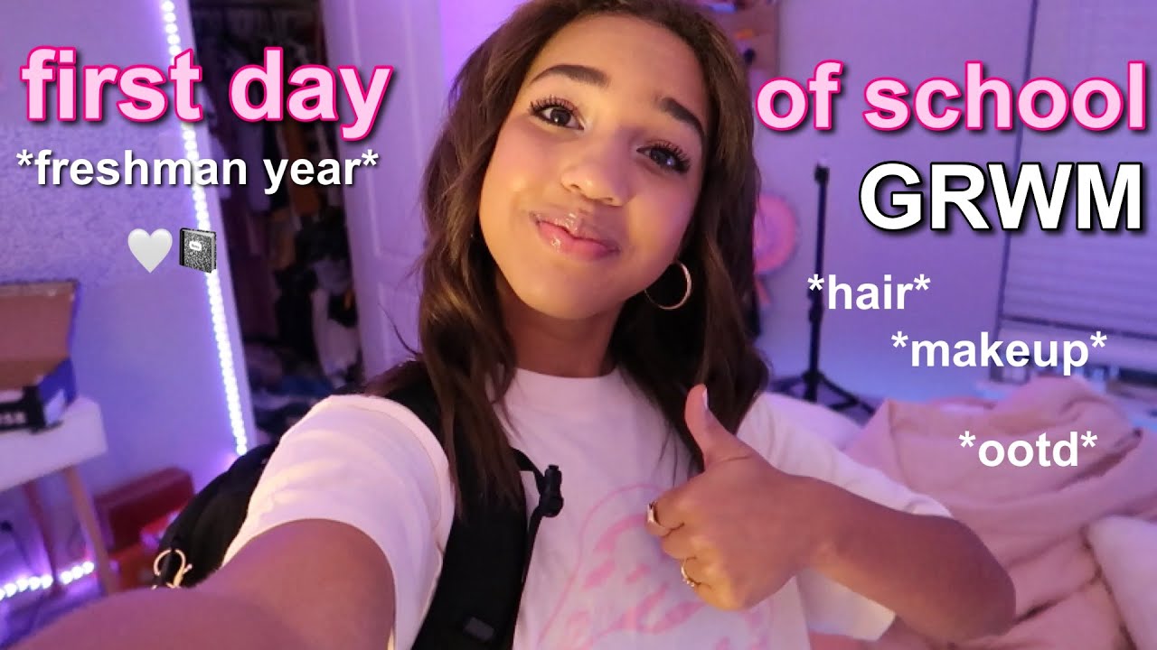 FIRST DAY OF FRESHMAN YEAR GRWM Hair makeup mini School Haul Ootd first-day-of-freshman-year-grwm-hair-makeup-mini-school-haul-ootd