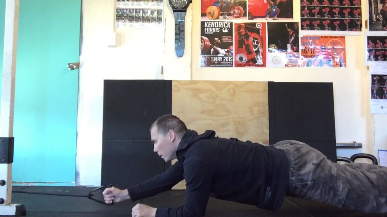 How To Perform A Hover Band Row - YouTube