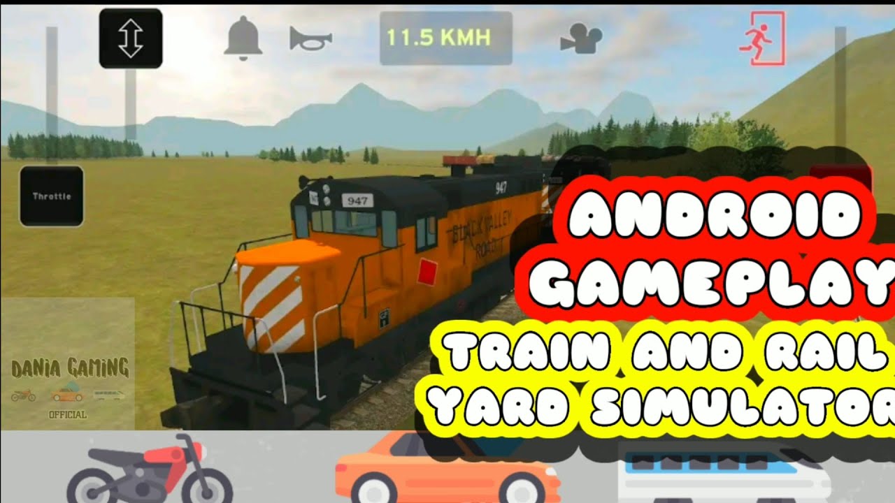 Train and rail yard simulator | ANDROID GAMEPLAY - YouTube
