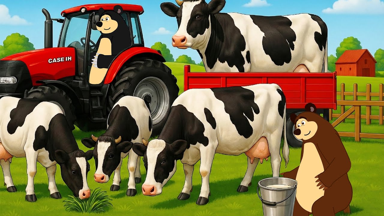 The Bear Farm 🐄🌱 | Dairy Cow Trip, Fresh Milk & Returning to the ...