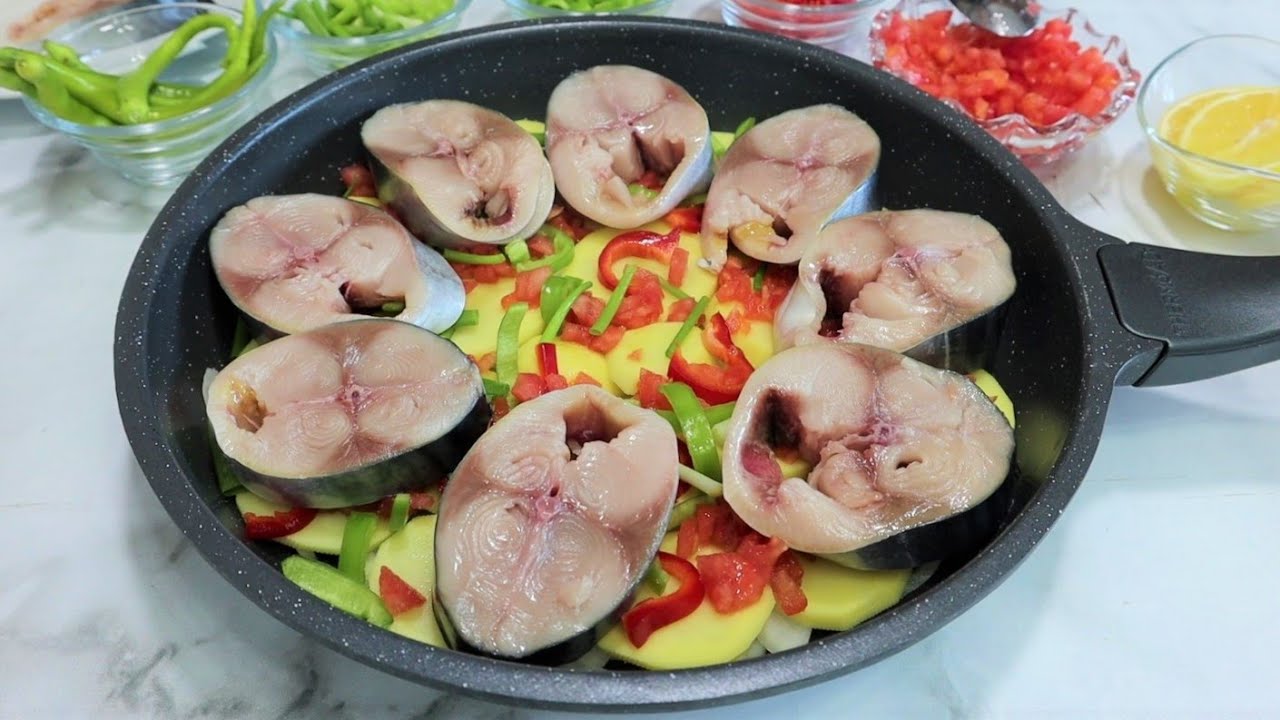 TAVADA SEBZELİ PALAMUT TARİFİ NEFİSSS 😋 BALIK ETİ YEMEK TARİFLERİ 😍 ...