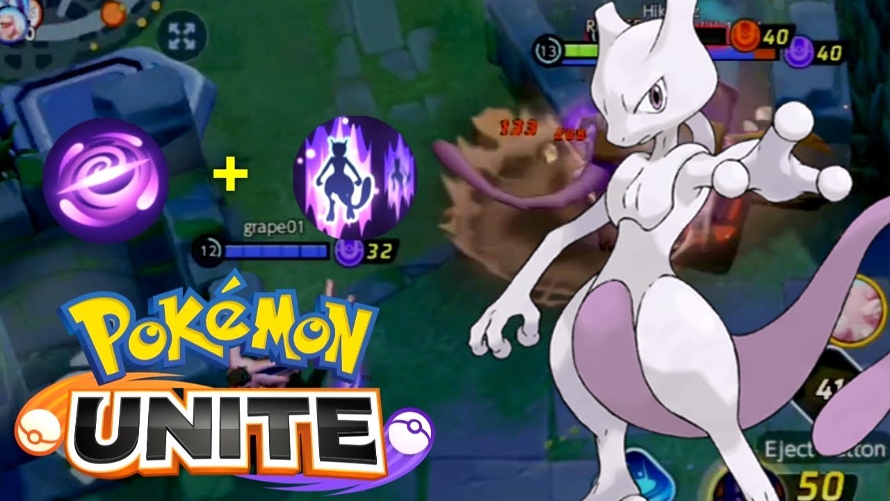 Pokemon Unite Mobile | Mewtwo X (Future Sight + Teleport) Gameplay ...