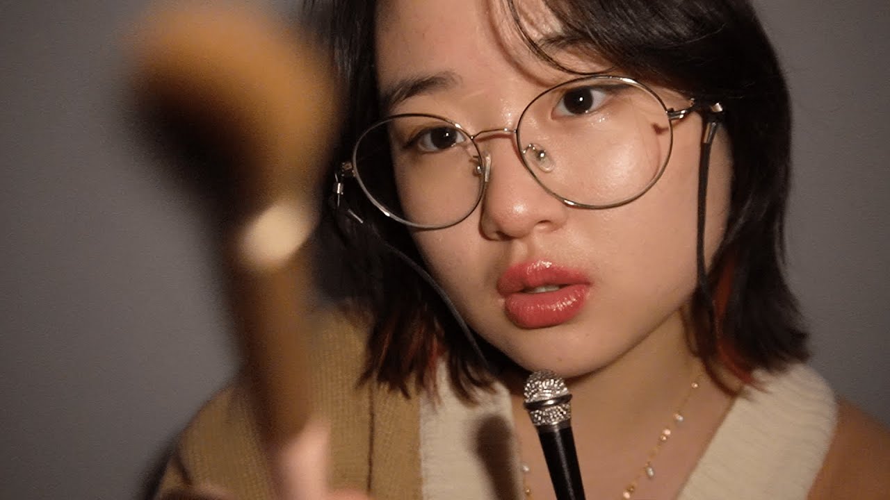 asmr makeup on you & me (tracing, personal attention) - YouTube