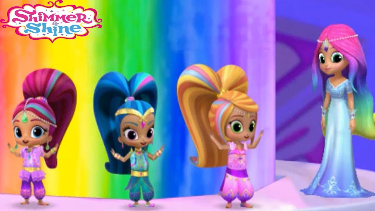 Shimmer and Shine Rainbow waterfall Adventure. Games Online - YouTube