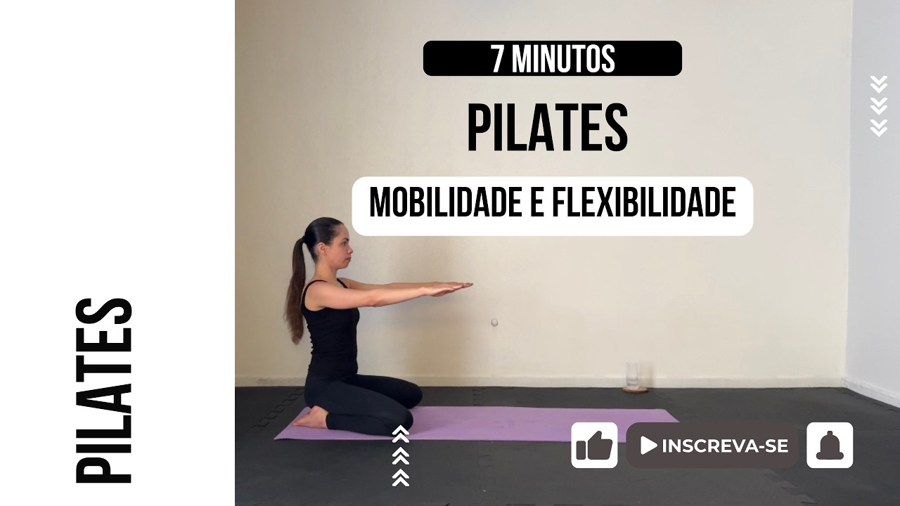 TREINO DE PILATES PARA MOBILIDADE EM 7 MIN | SEM EQUIPAMENTO - YouTube