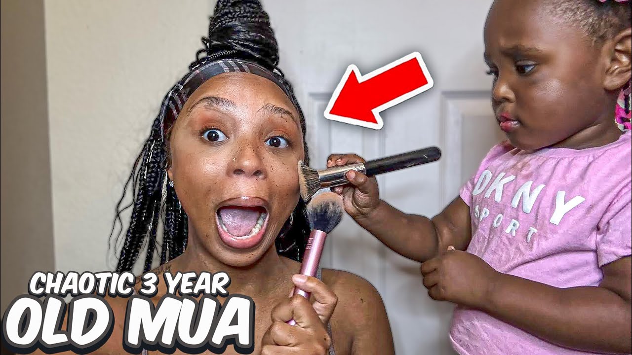 I Let My 3 Year Old Do My Makeup Before Going Out Bad Idea Makeup