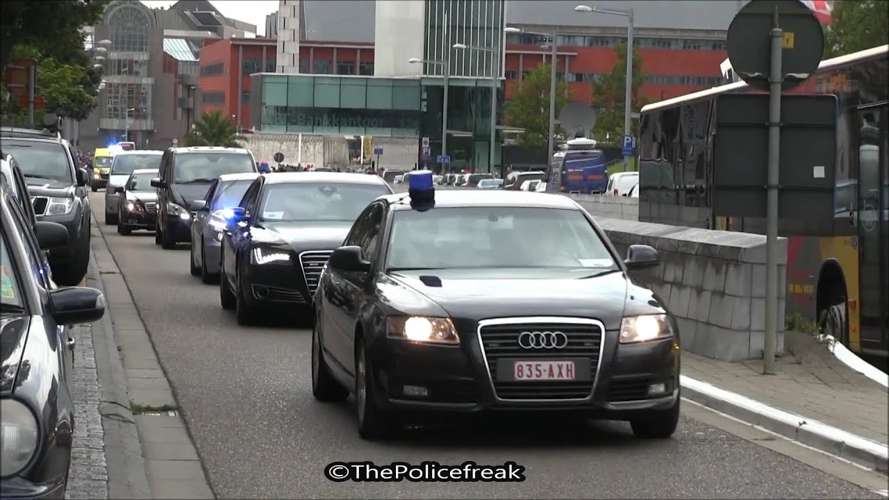 VIP Eskorte Bundespräsident Deutschland Joachim Gauck // Motorcade ...