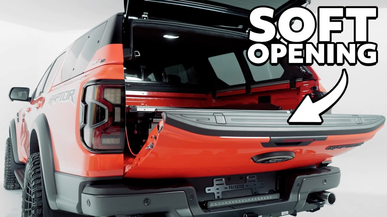 How To Fit A 2023+ Ford Ranger Raptor Tailgate Damper Kit - YouTube