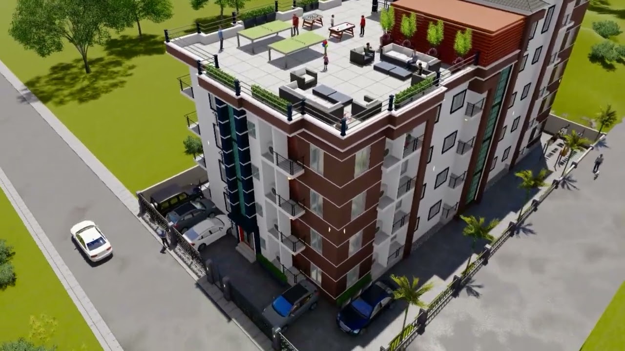 G+4 Residential #storey building design in Limbe Cameroon - YouTube
