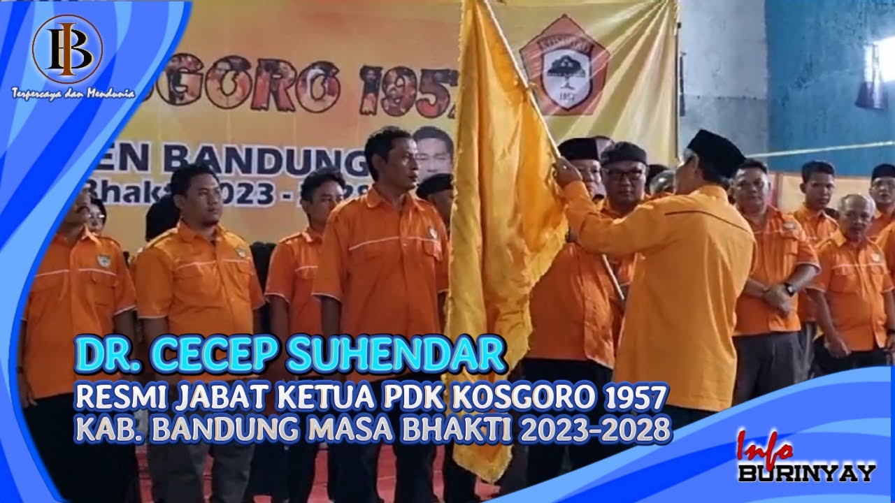Dr. Cecep Suhendar Resmi Jabat Ketua PDK Kosgoro 1957 Kabupaten Bandung - YouTube