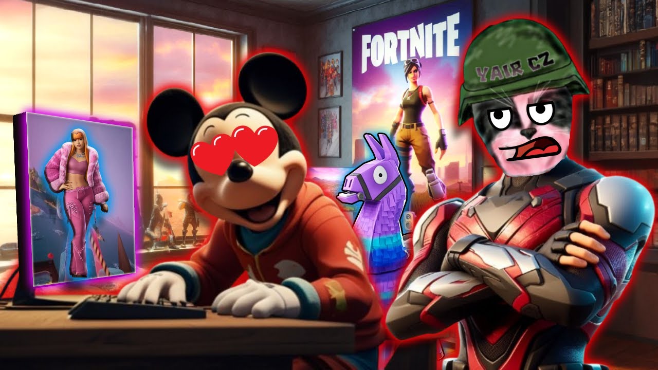 ¡MICKY MOUSE JUEGA A FORTNITE sale mal!¡INFANCIA ARRUIDADA! - YouTube
