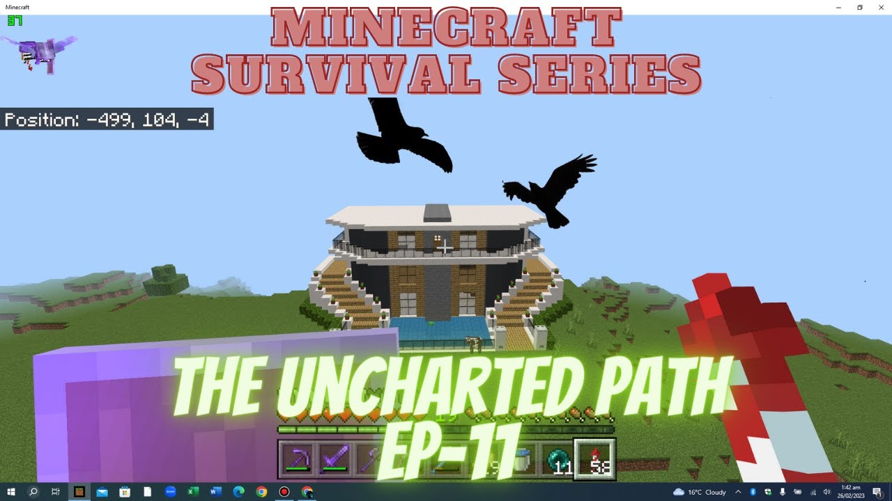 Minecraft Survival Series The Uncharted Path EP 11 - YouTube