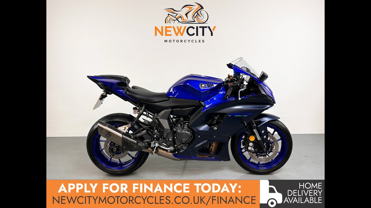 2022 Yamaha R7 700 Blue 1364 Miles Used - YouTube