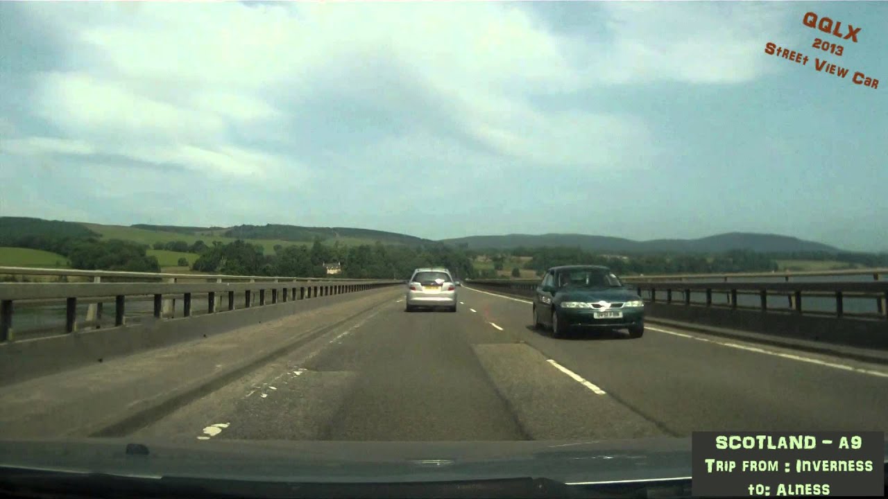0080 SCOTLAND trip from Inverness to Alness - Street view car 2013 ...
