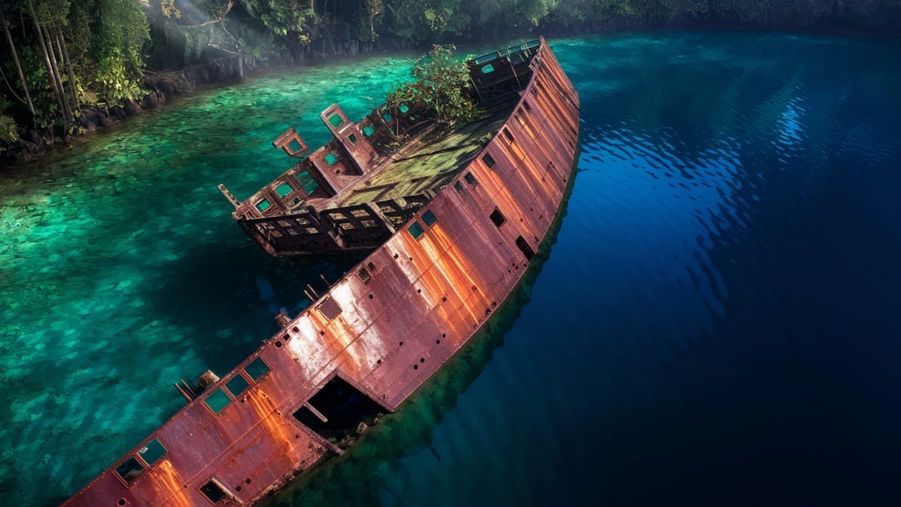 20 Most STUNNING Sunken Ships In The World - YouTube