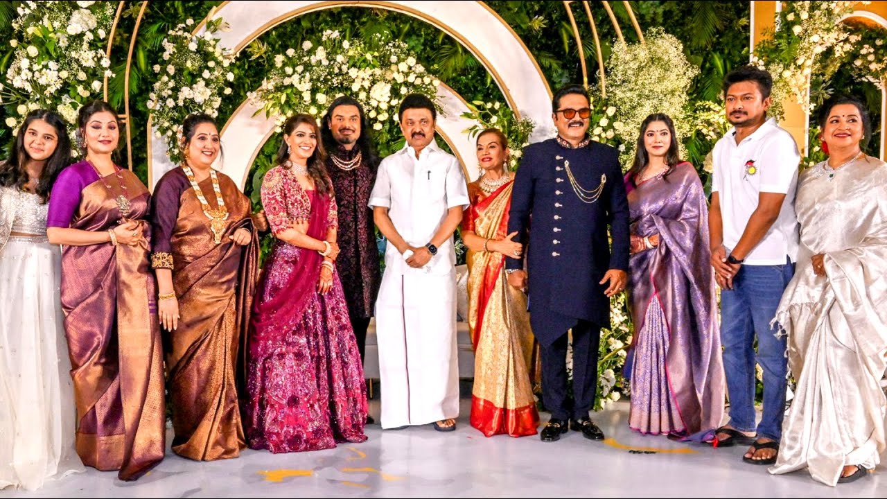 Varalaxmi Nicholai Wedding Reception 😍 Sarathkumar Daughter Marriage Varalakshmi Marriage