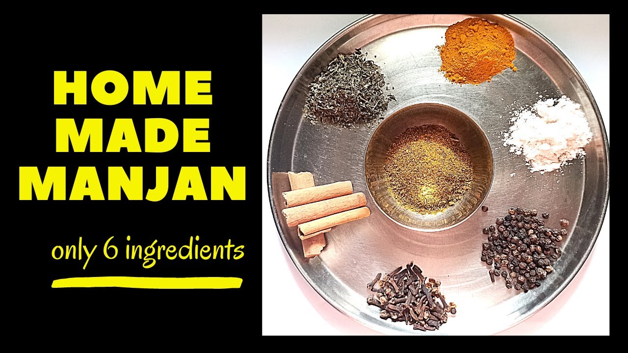 Homemade Manjan l Natural Herbal Toothpowder l - YouTube