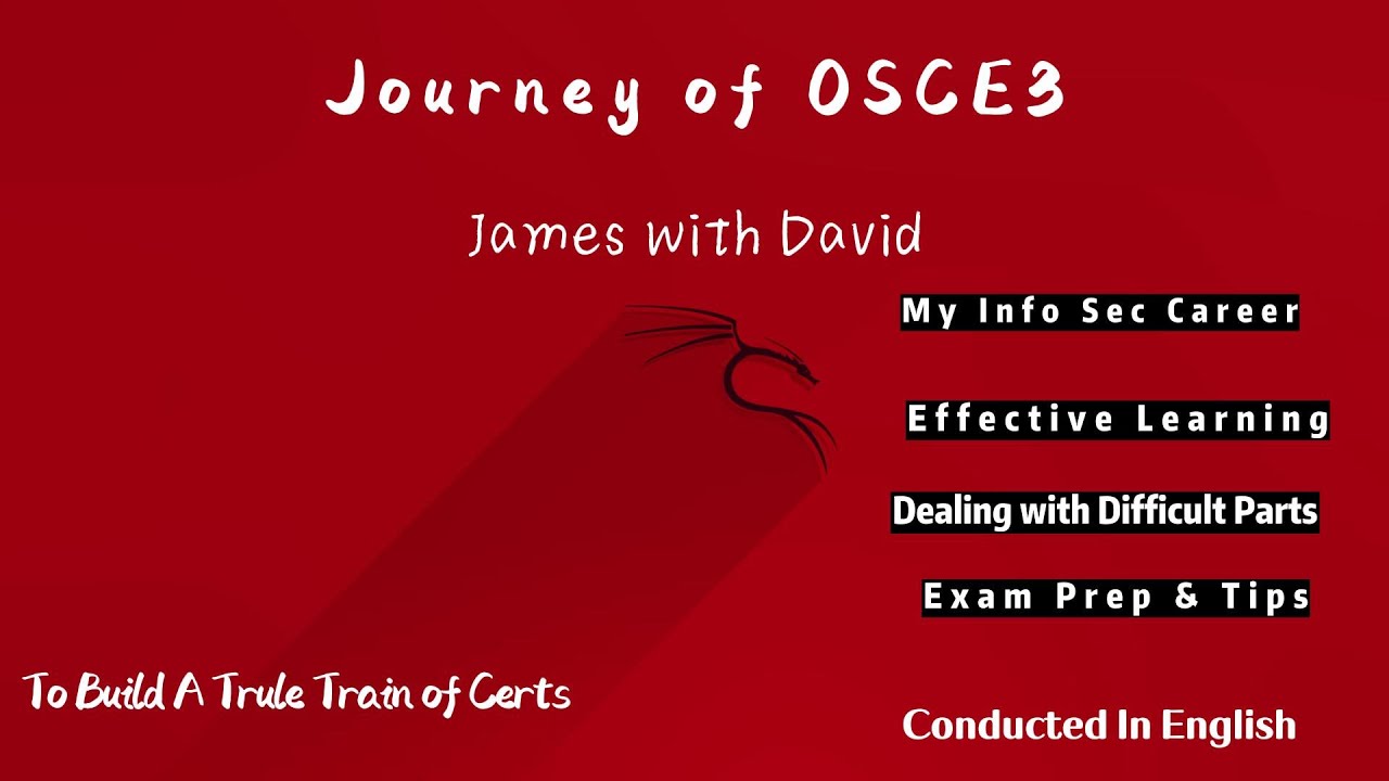 OSCE3 Learning Journey Sharing by James Yeung - YouTube