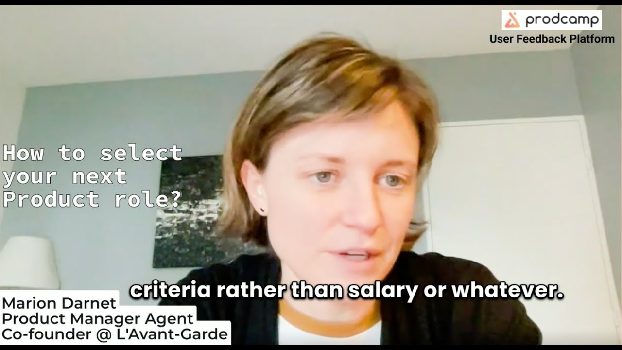 #1 How to Select Your Next Product Management Role? With Marion Darnet, Product Manager Agent ...