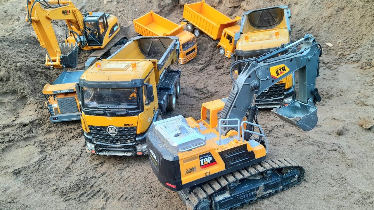 MUAT DAN KIRIM PASIR DARI SUNGAI KE DEPO PASIR #truk huina1573 # ...