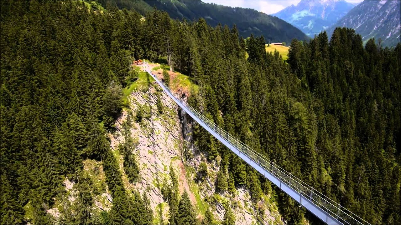 Lechweg Hängebrücke Holzgau - YouTube