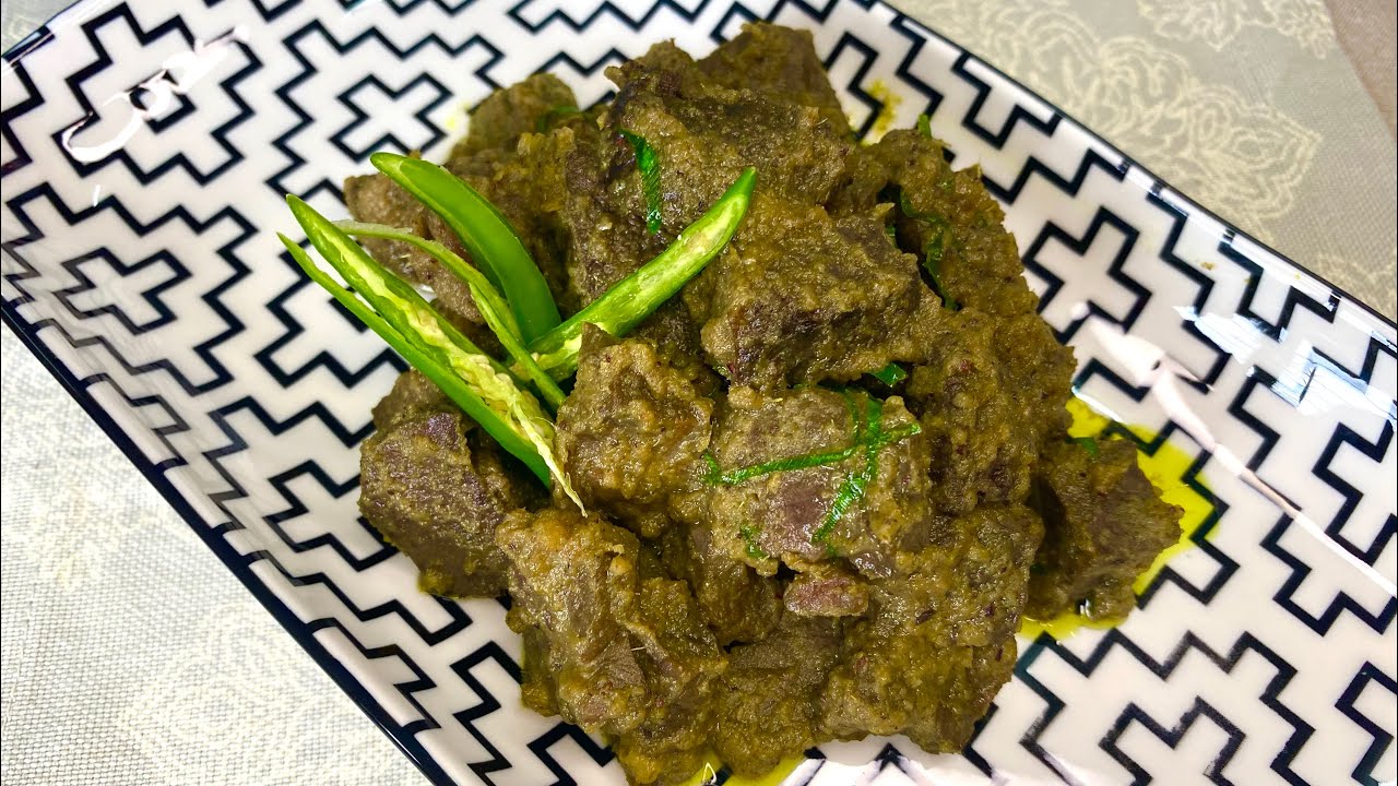 Rendang Masak Hijau Paru Dan Limpa Lembu Olahan Resepi Che Nom - YouTube