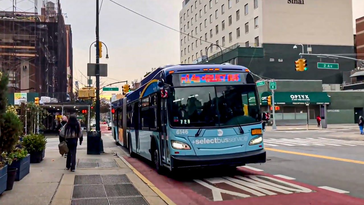 New York City Bus 2019 New Flyer XD60 6146 on M14 Select Bus + NYU ...
