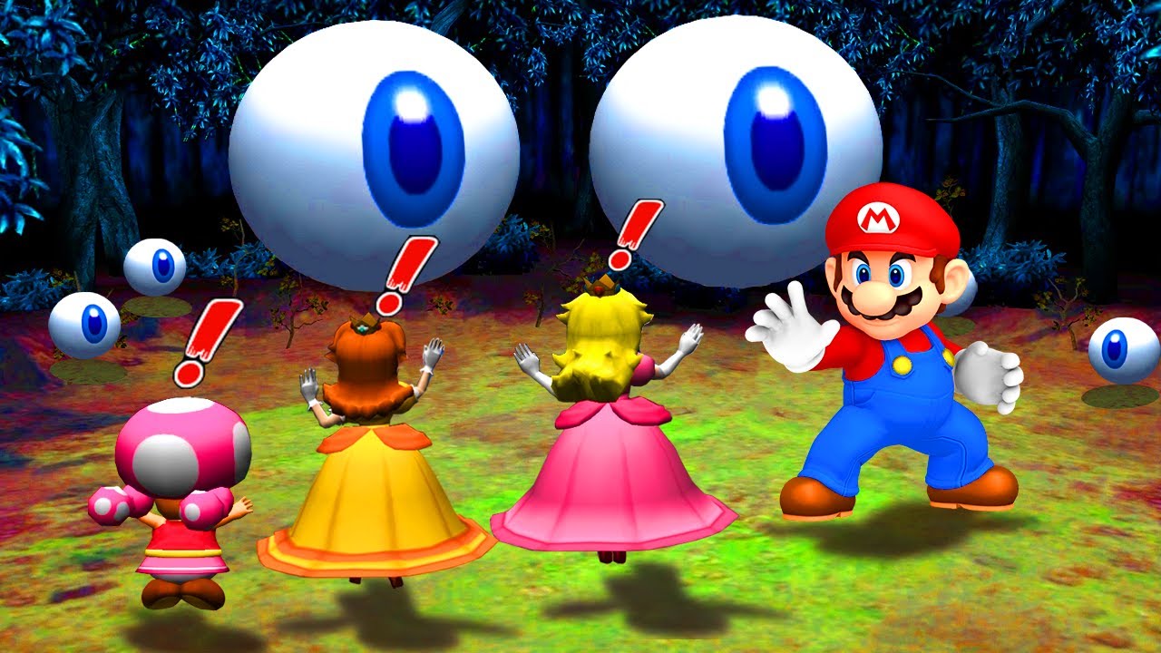 Mario Party 8 Minigames - Mario vs all Girls characters - YouTube