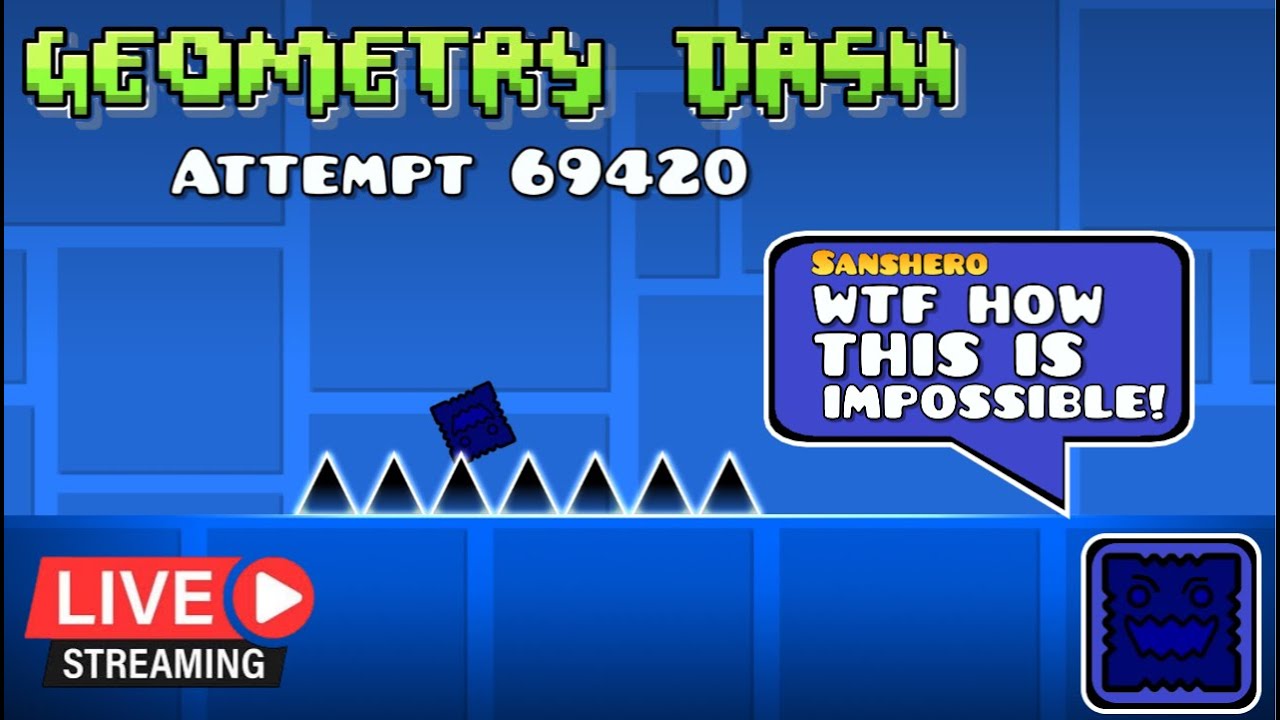 Playing Geometry Dash | Level Request! | (Road 600!) - YouTube