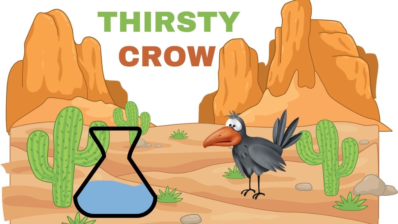 The Thirsty Crow and the Water Pot: A Moral Story for Kids! - YouTube