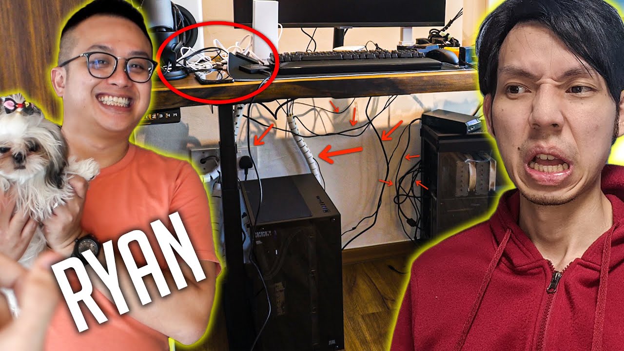 NOC Ryan's HARDEST Cable Management Ever! - YouTube