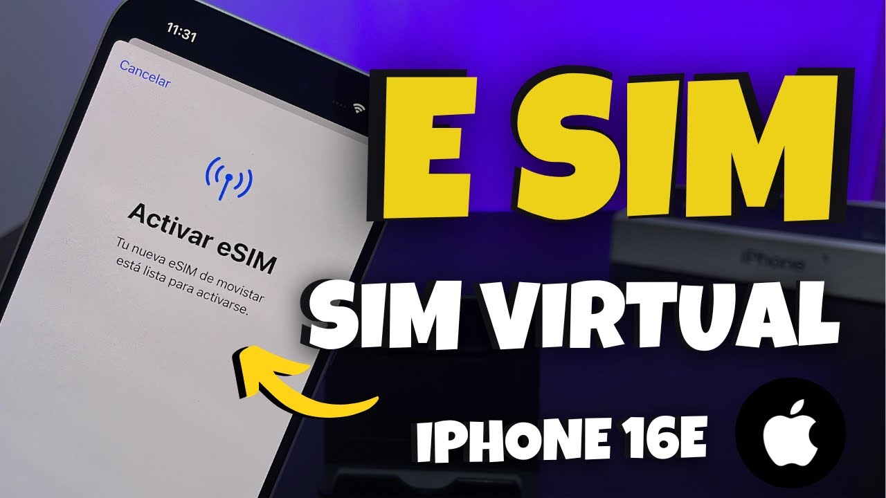📲 Como INSTALAR y ACTIVAR la eSIM (SIM VIRTUAL) en tu IPHONE 16e y ...