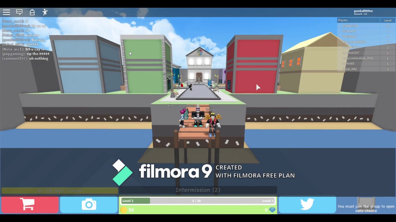 Warning: This video contains Filmora9 Watermark UwU-Roblox Simon Says ...