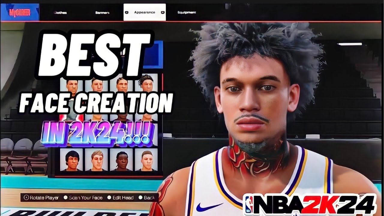*NEW* NBA2K24 COMP FACE CREATION TUTORIAL!!! - YouTube