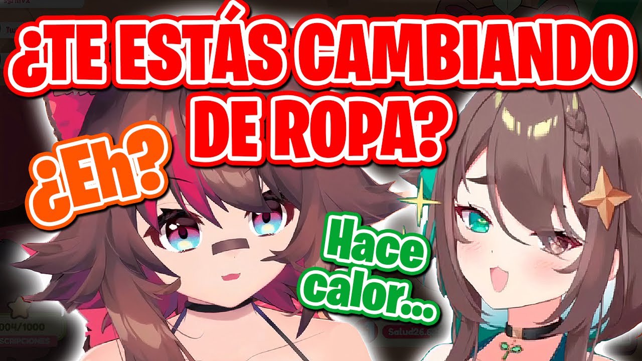 Meica se cambia de ropa en el stream de Rakkun por mucho calor【Meica】 - YouTube