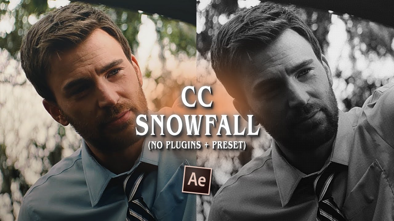 cc snowfall ; after effects (no plugins + preset) - YouTube