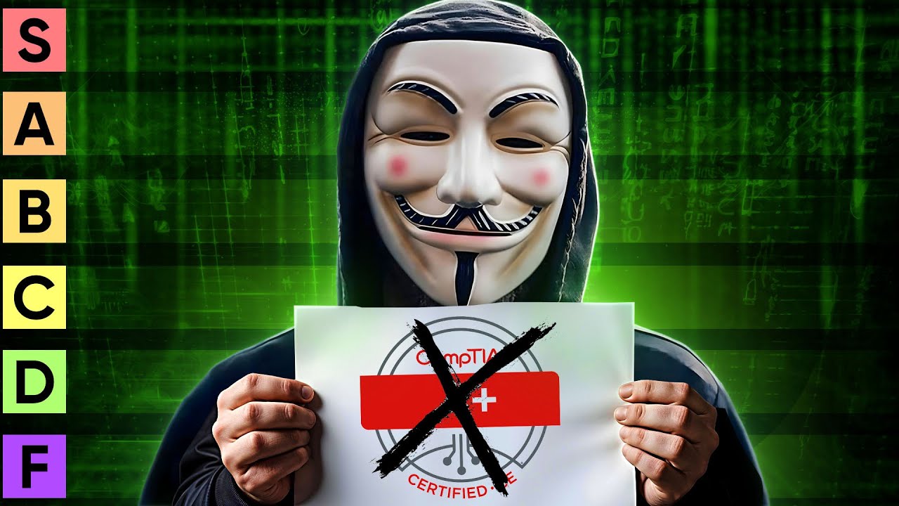 Cyber Security Certificate Tier List Ranked by an Expert for 2025 - YouTube