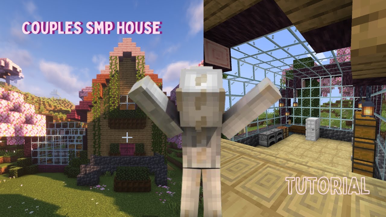 Couples SMP House Tutorial l Step by Step - YouTube