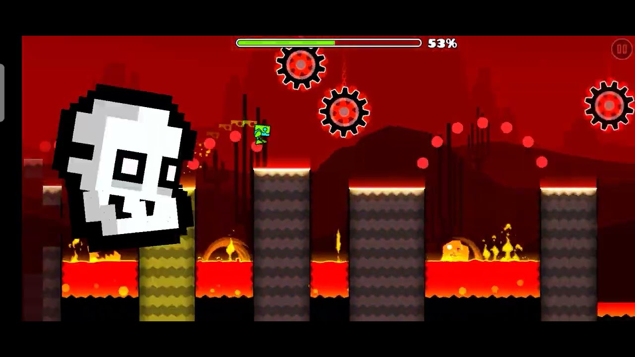 geometry dash press start - YouTube