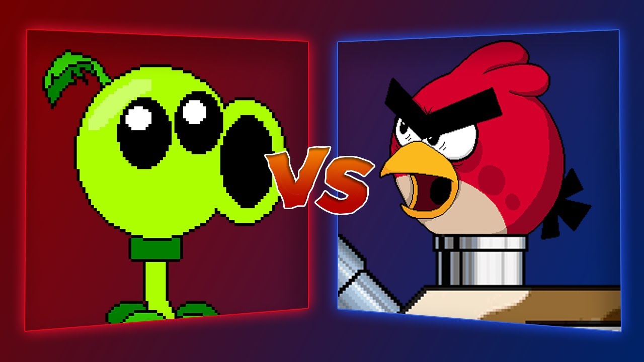 MUGEN Battle - Peashooter vs Angry Birds Tank - YouTube