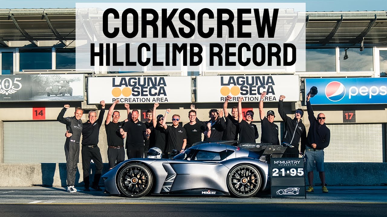 Laguna Seca Reverse Corkscrew HILLCLIMB RECORD - McMurtry Spéirling Fan ...