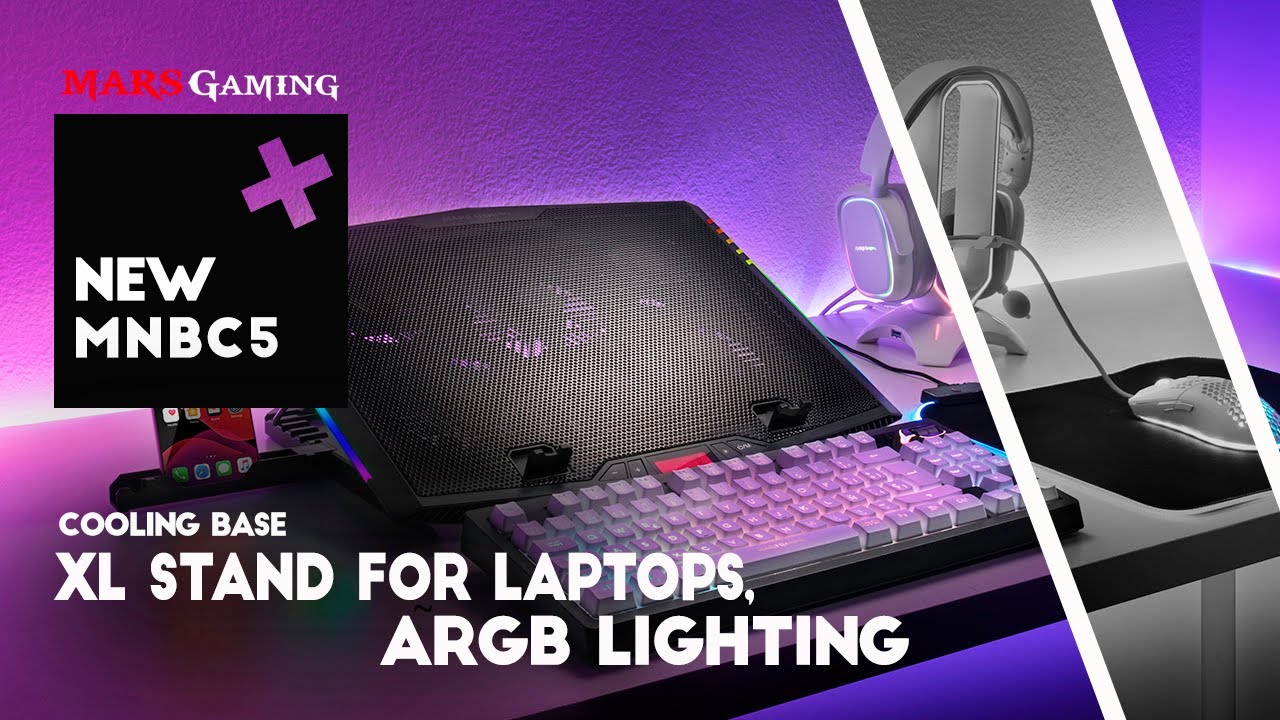The perfect notebook stand | Mars Gaming - YouTube