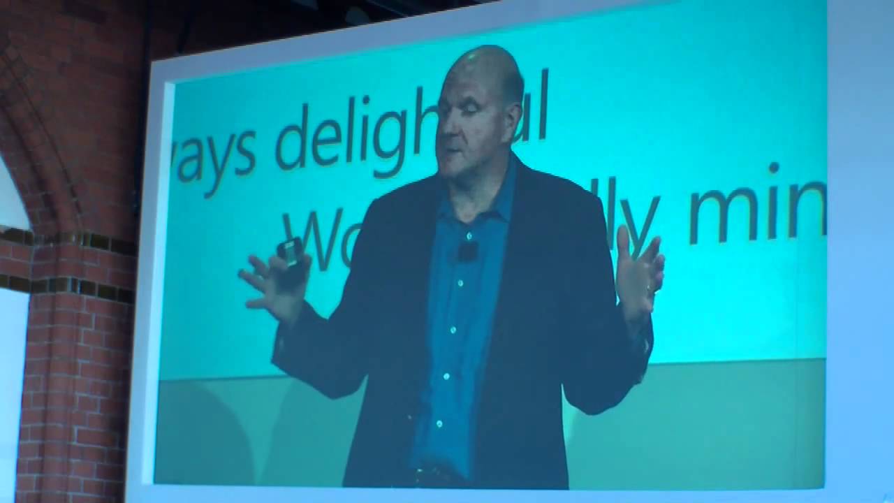 Windows Phone 7 Launch in New York with Steve Ballmer - YouTube