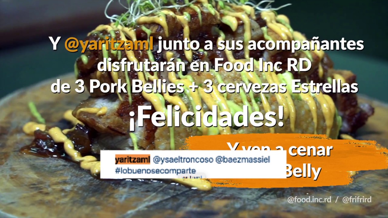 #GanadoraFrifriRD Food Inc RD - YouTube