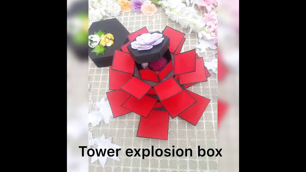 Hexagon Tower Explosion Box - YouTube