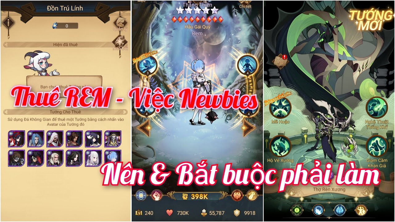 Afk Arena | Thuê REM - Việc Newbies nên & bắt buộc phải làm để leo map ...