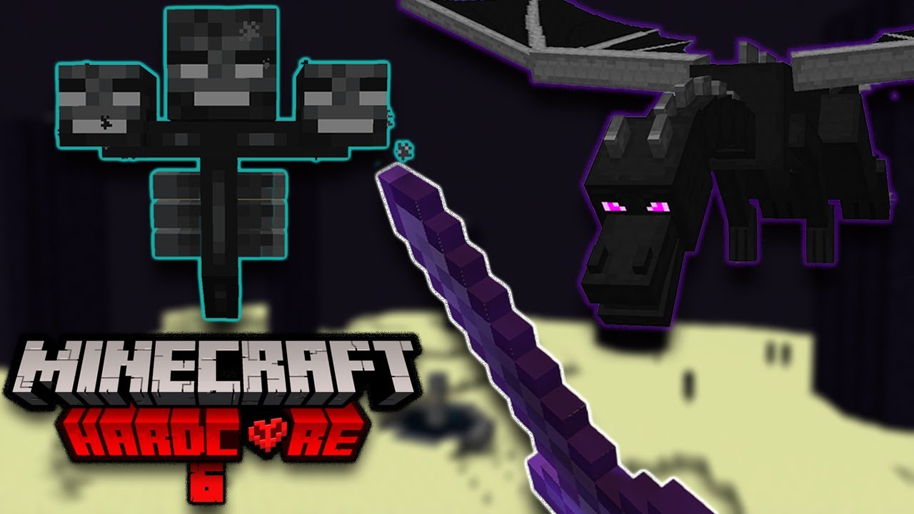 Fighting with Wither and Dragon in Minecraft Hardcore (#6) - YouTube
